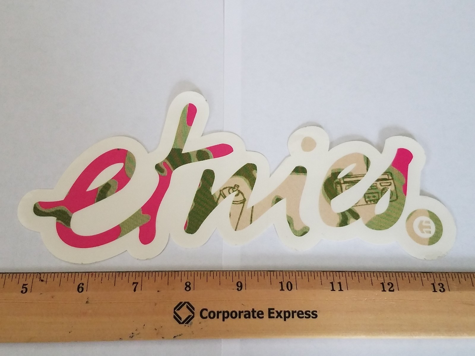 VTG 90's ETNIES SHOES RYAN SHECKLER PINK CAMOUFLAGE NOS SKATEBOARD DECK ...