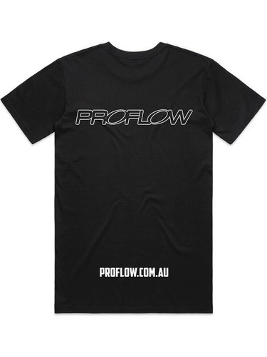 Proflow Logo T-Shirt Cotton Black Men's X-Large (PFE-TSHIRT2-XL) | eBay