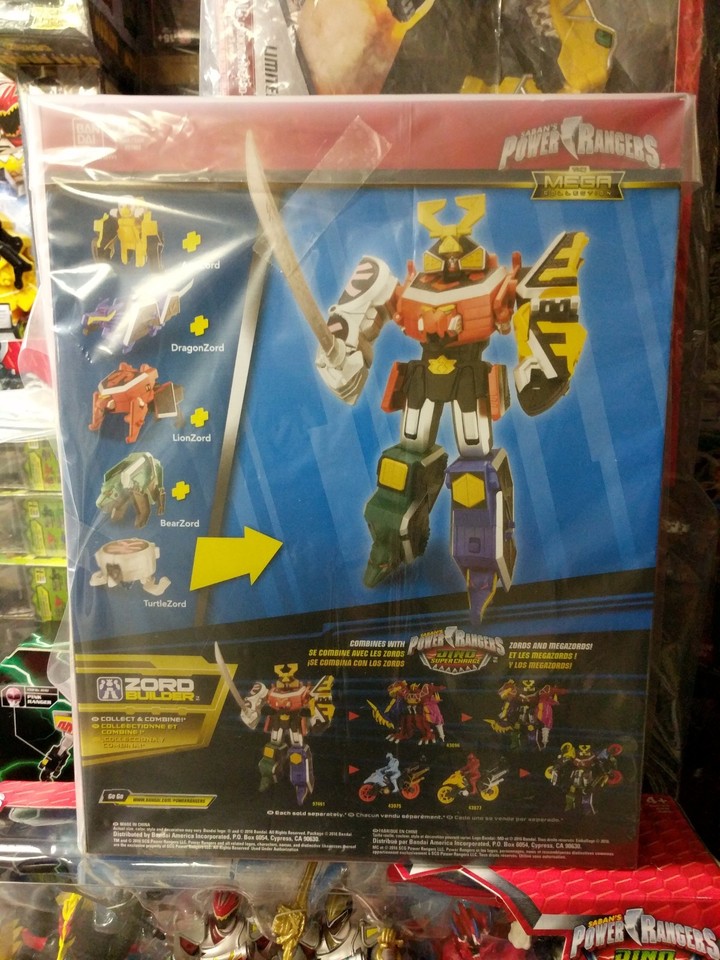 POWER RANGERS MEGA COLLECTION SAMURAI MEGAZORD EXCLUSIVE ZORD BUILDER ...