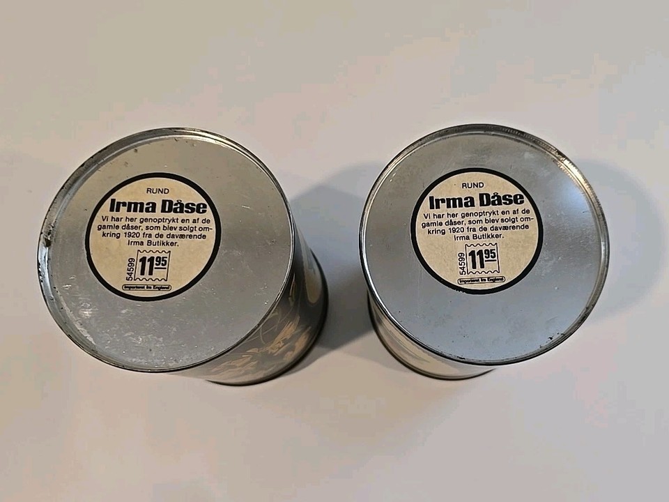 RARE Vintage Irma Girl Danish Cookie Tin Canister Set of 2 | eBay