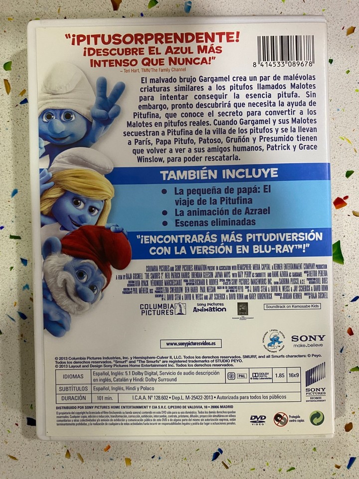 The Smurfs 2 Gargamel Malotes Smurfette Papa Smurf Grumpy Clumsy ...