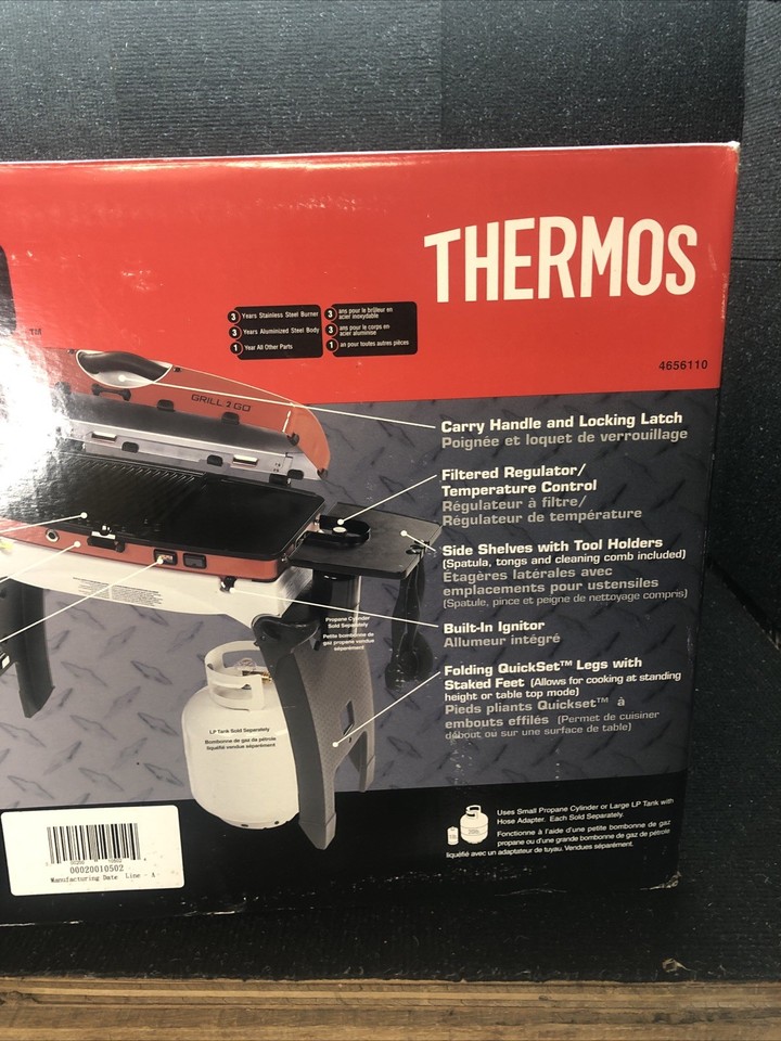 Original Thermos Grill 2 Go Portable Propane Grill New In Box | eBay