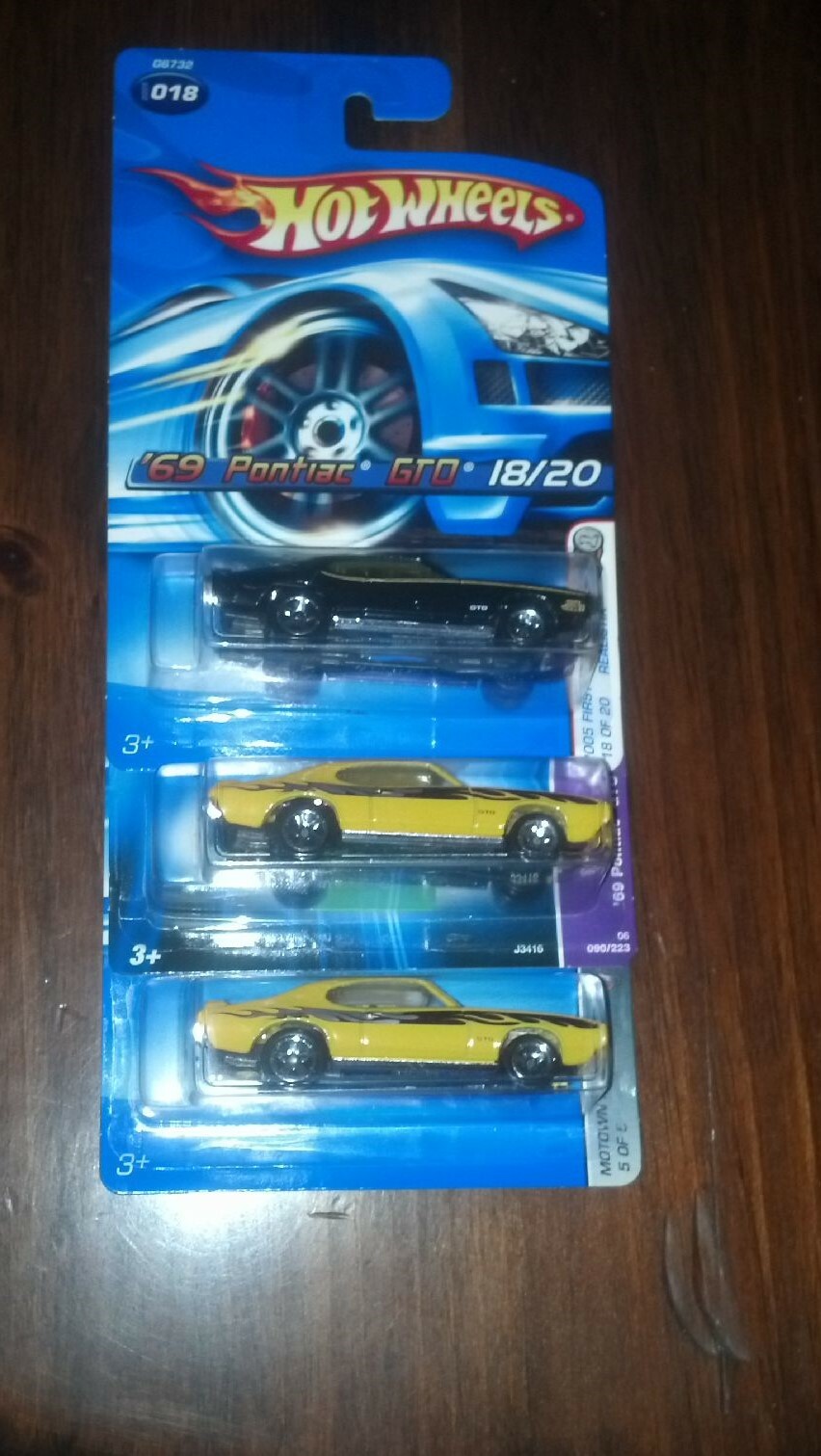 3 HOT WHEELS '69 Pontiac GTO 2005 First Editions 2006 Motown Metal 1969 ...
