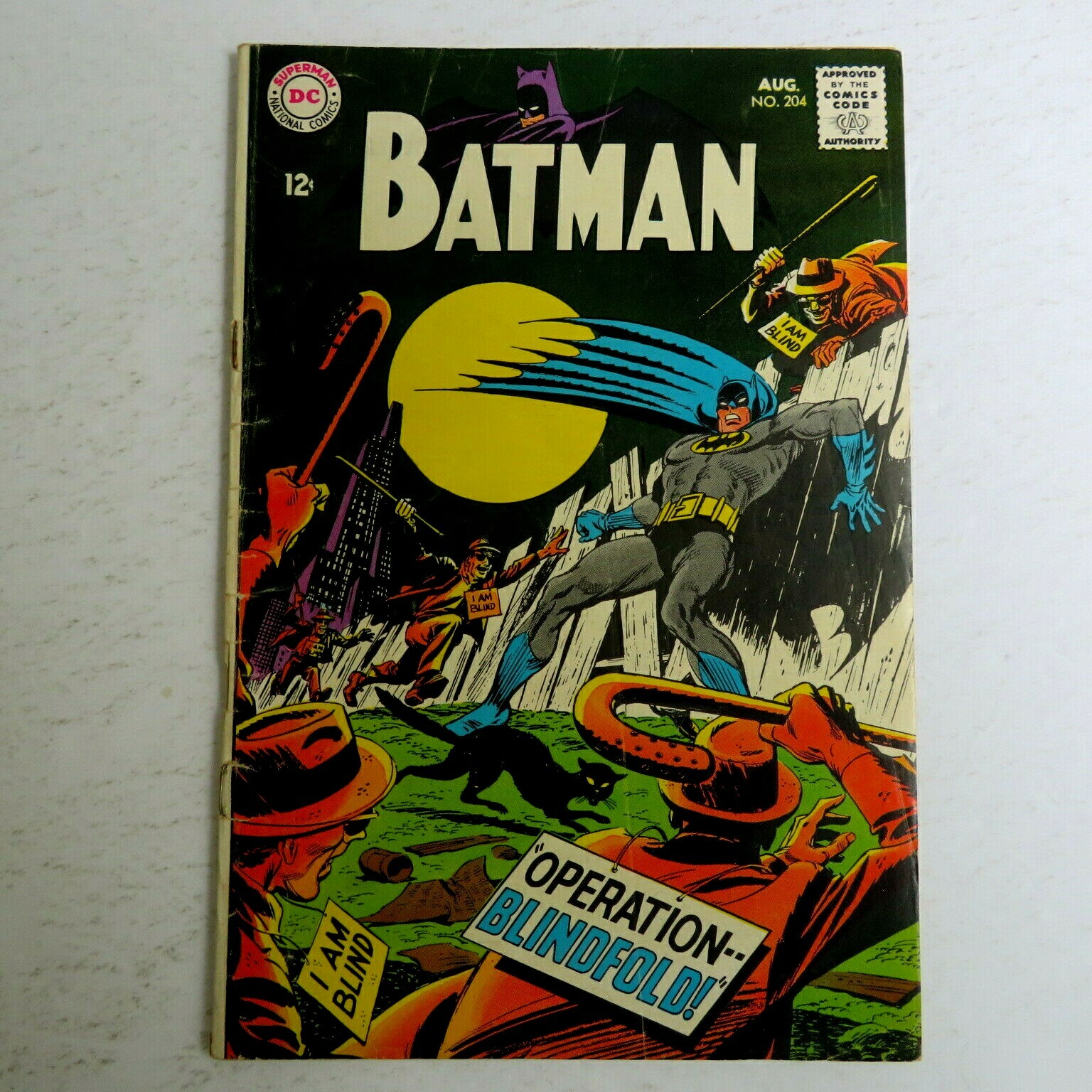 Batman 204 (1968) Operation Blindfold DC Comics NB | eBay
