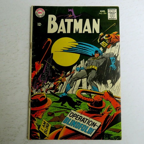 Batman 204 (1968) Operation Blindfold DC Comics NB | eBay