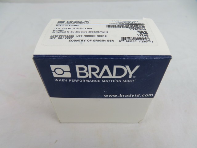 Brady Thermal Labels Ptl101-483 Tls2200 50 Feet per Roll for sale ...