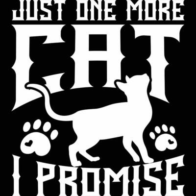 Just One More Cat I Promise Cats - Mens Funny Novelty T-Shirt T Shirt ...