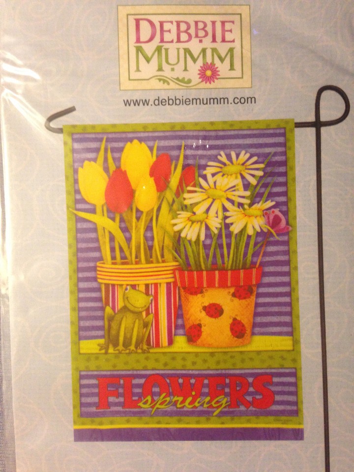 Debbie Mumm Spring Flowers Flag 12 x 18~BNIP~Nice! Fast Ship!! | eBay