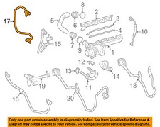 MERCEDES Mercedes-Benz OEM 13-16 Gl550 Turbocharger Turbo-cooler Line ...
