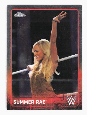 2015 Topps Chrome WWE Summer Rae 68 Pro Wrestling Card Divas | eBay