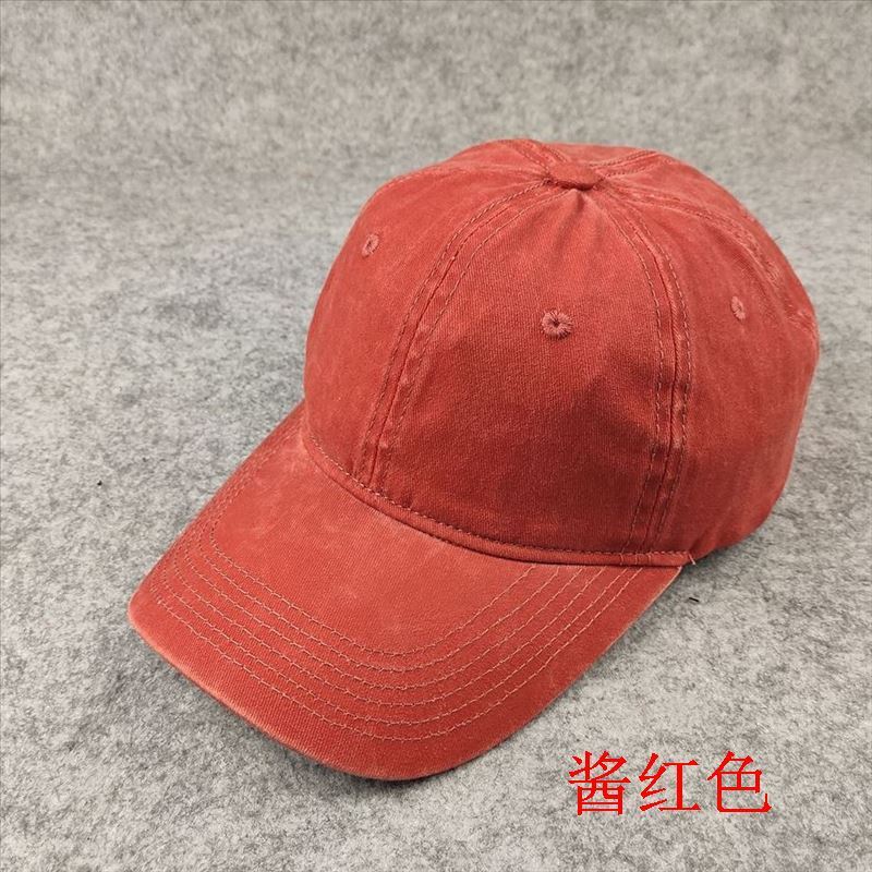 XL 60-63cm Washed Baseball Cap,Oversize Men Plain Twill Hat for a Large ...