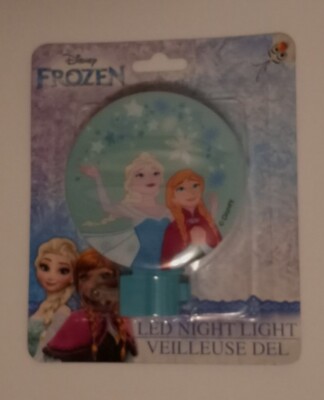 Frozen Night Light LED Elsa Anna Disney Girls Room Home Decor Lighting ...