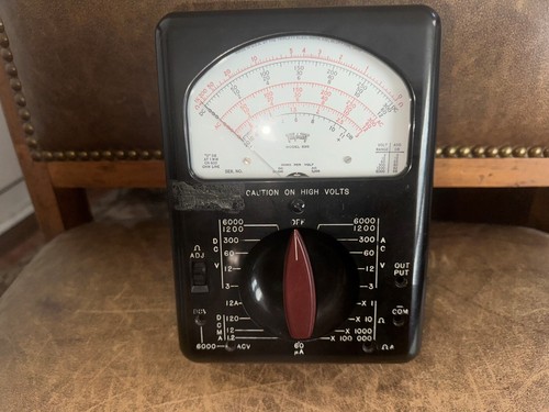 Triplett Multimeter meter 630 ohms dc ac volt NOT swr ham cb radio fm ...