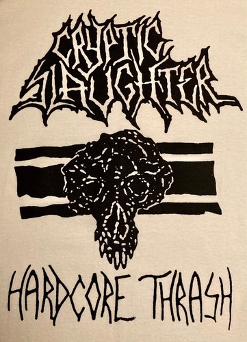 CRYPTIC SLAUGHTER Hardcore Thrash Beige Color All Size Unisex Tee Shirt ...