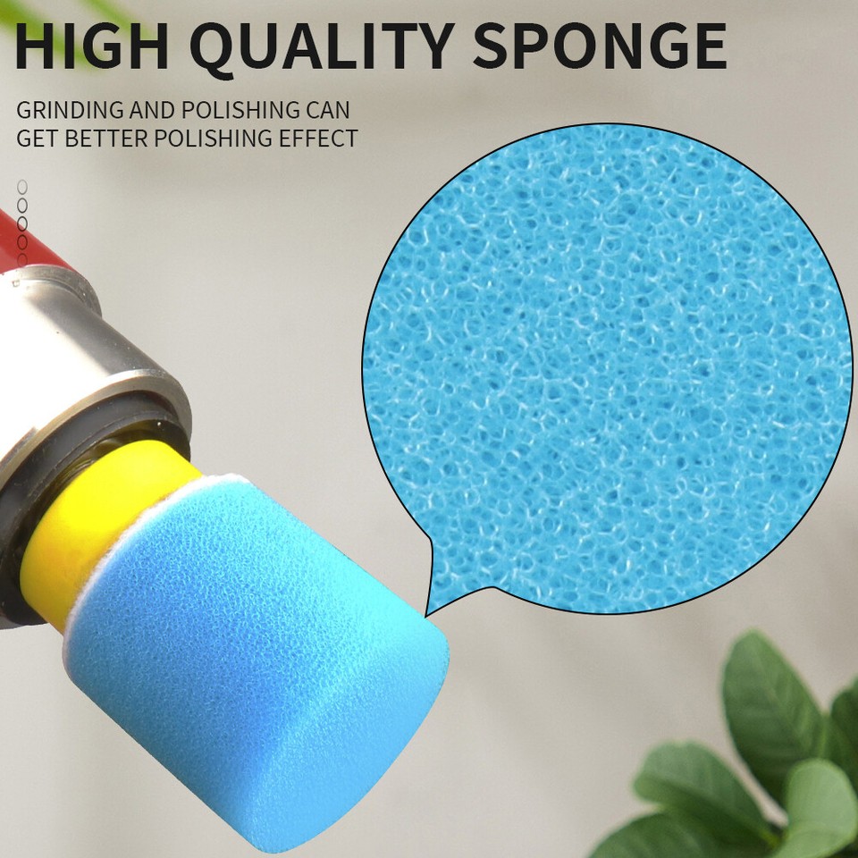 1Inch 20Pcs Sponge Buffing Polishing Pads Waxing Buffer Tools For Car ...
