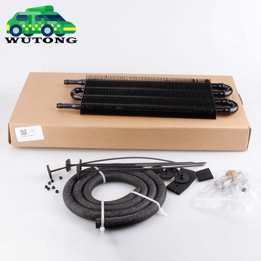 Transmission Oil Cooler 4-Row Universal Aluminum Kit – Remote Radiator ...