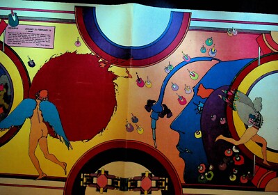 Peter Max Zodiac Sign Aquarius 1971 New York Sunday News Two-Page ...