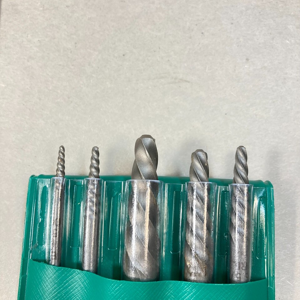 Irwin Hanson Screw Extractor Set 5 Pc Spiral Bit 5 Sizes USA | eBay