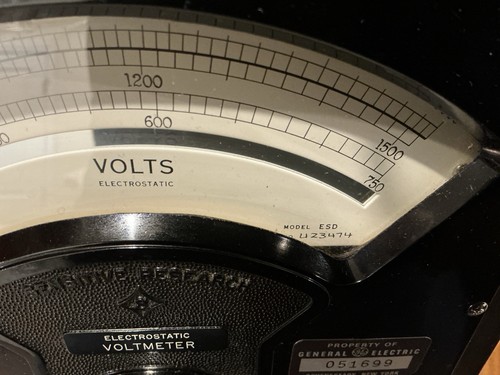 Vtg 1968 Electrostatic Voltmeter Model ESD by Sensitive Research ...