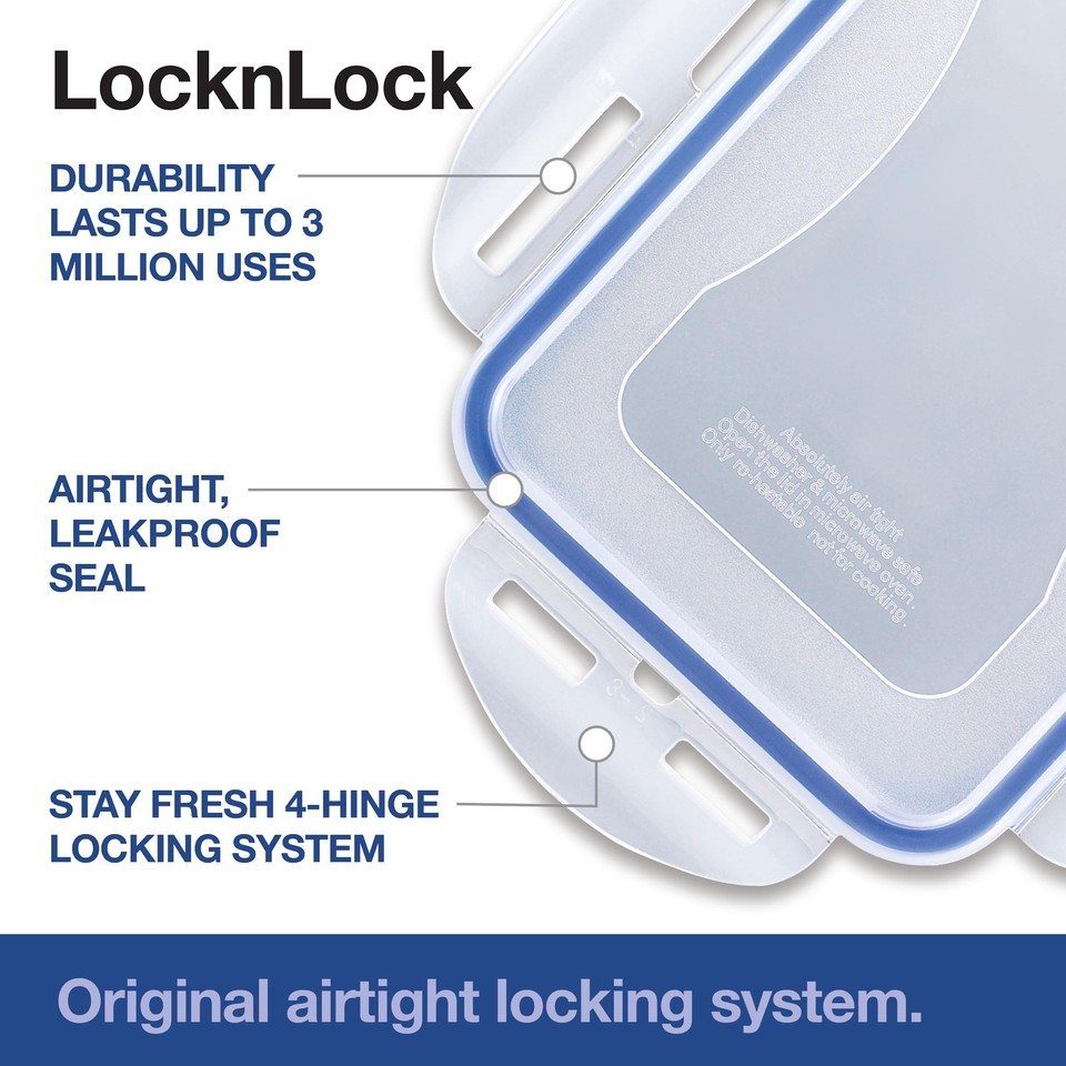Lock & Lock Storage Bins Food Storage Container with Flip-top lids ...