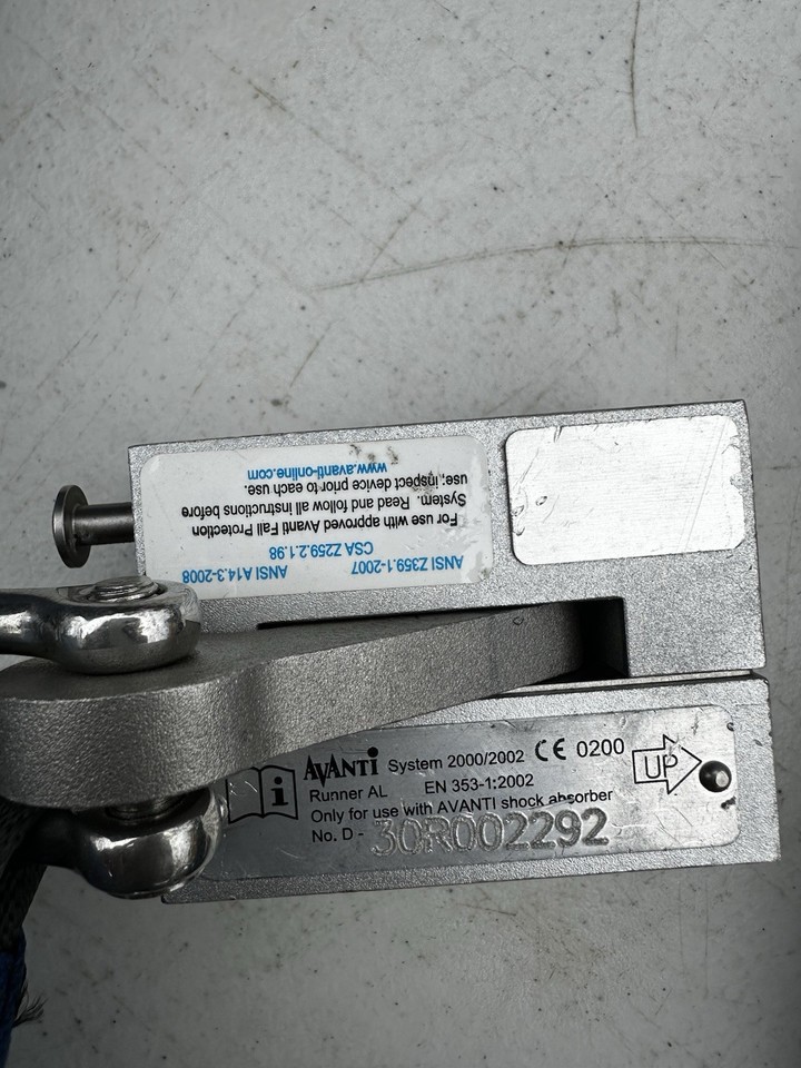Avanti Runner System 2000/2002 Fall Protection Arrest | eBay