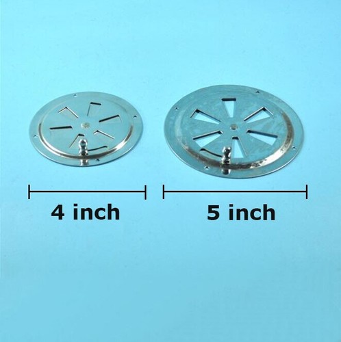 4'' 5'' Stainless Steel Marine Air Vent Butterfly Boat Round Louvered ...