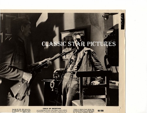 C796 Bradford Dillman George Mikell ? Circle of Deception 1960 vintage ...