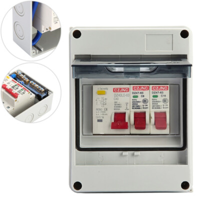 2 Way Garage Shed Camper Van Caravan Consumer Unit Fuses Box with RCD ...