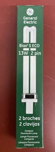 General Electric Biax S ECO Light Bulb 13W 2 Pin GX23 Compact ...