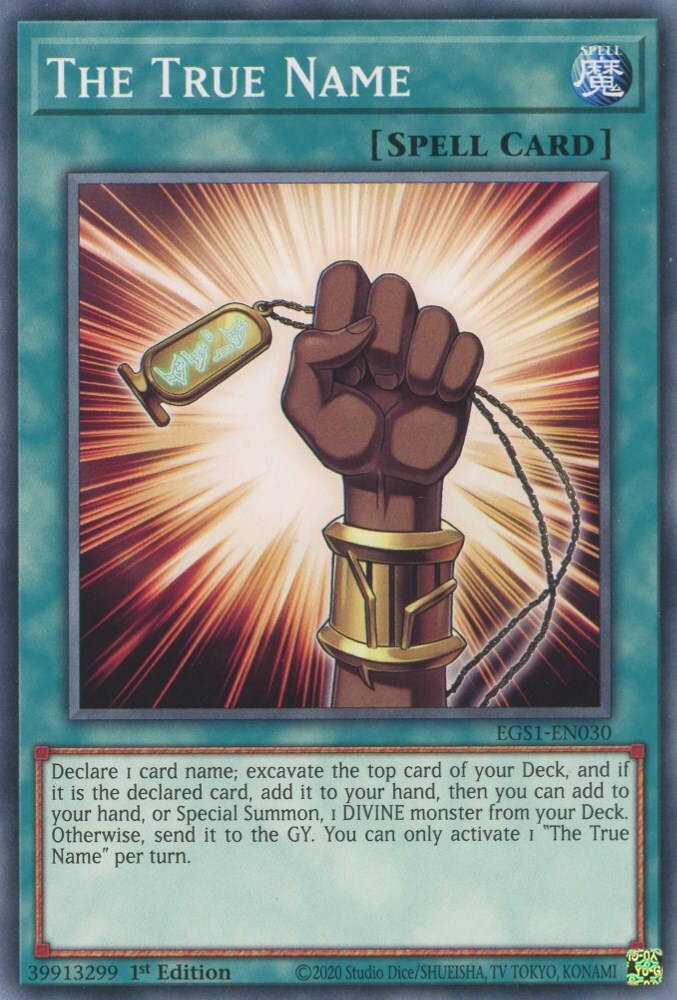 The True Name EGS1-EN030 Egyptian God Deck: Slifer the Sky Dragon ...