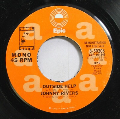Rock Promo 45 Johnny Rivers - Outside Help / Outside Help On Epic | eBay