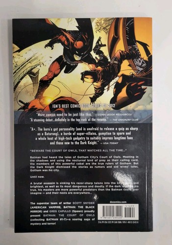 Batman - THE COURT OF OWLS VOL. 1 - Snyder - DC - Graphic Novel TPB | eBay