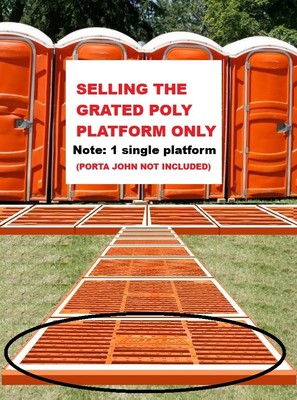 Grated Poly Entrance Platform for Portable Restroom - Porta Potty ...