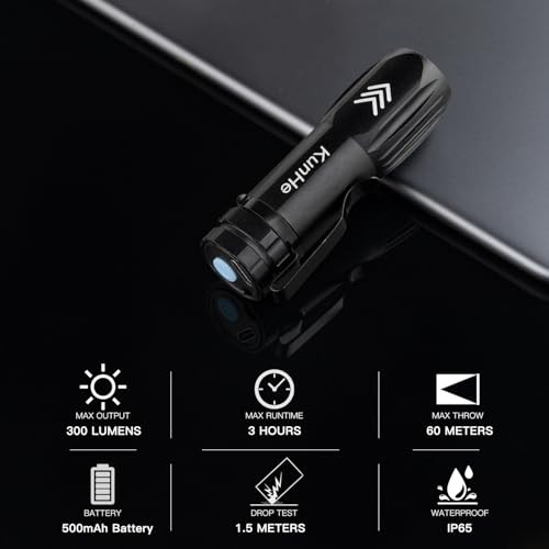 Small Rechargeable Flashlights, Mini LED Pocket Flashlight Battery ...