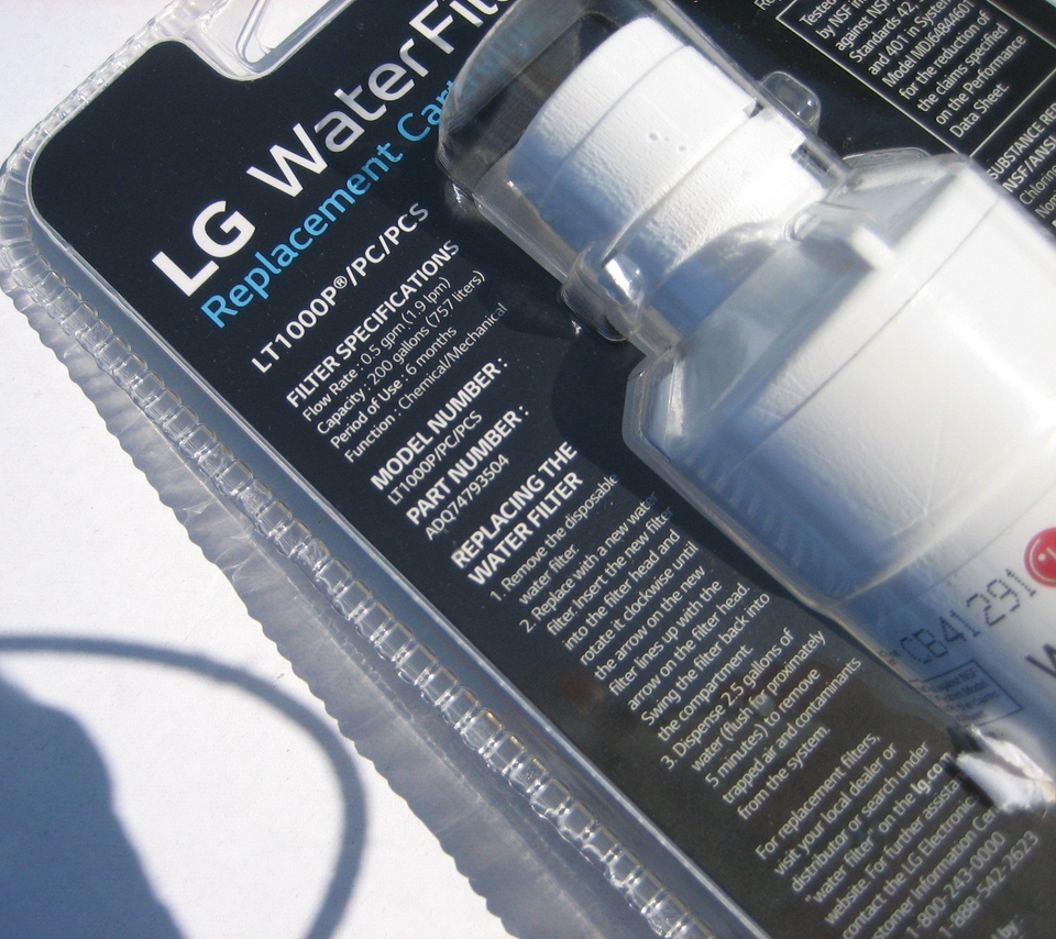 LG Electronics Refrigerator Water Filter LT1000/PC/PCS-ADQ74793504, NEW ...