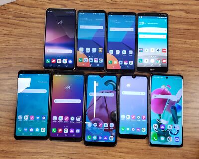 LOT OF 9 LG K92 5G LMK920 128GB LG V30 LG STYLO 5 LM-Q720 LG G6 32GB | eBay