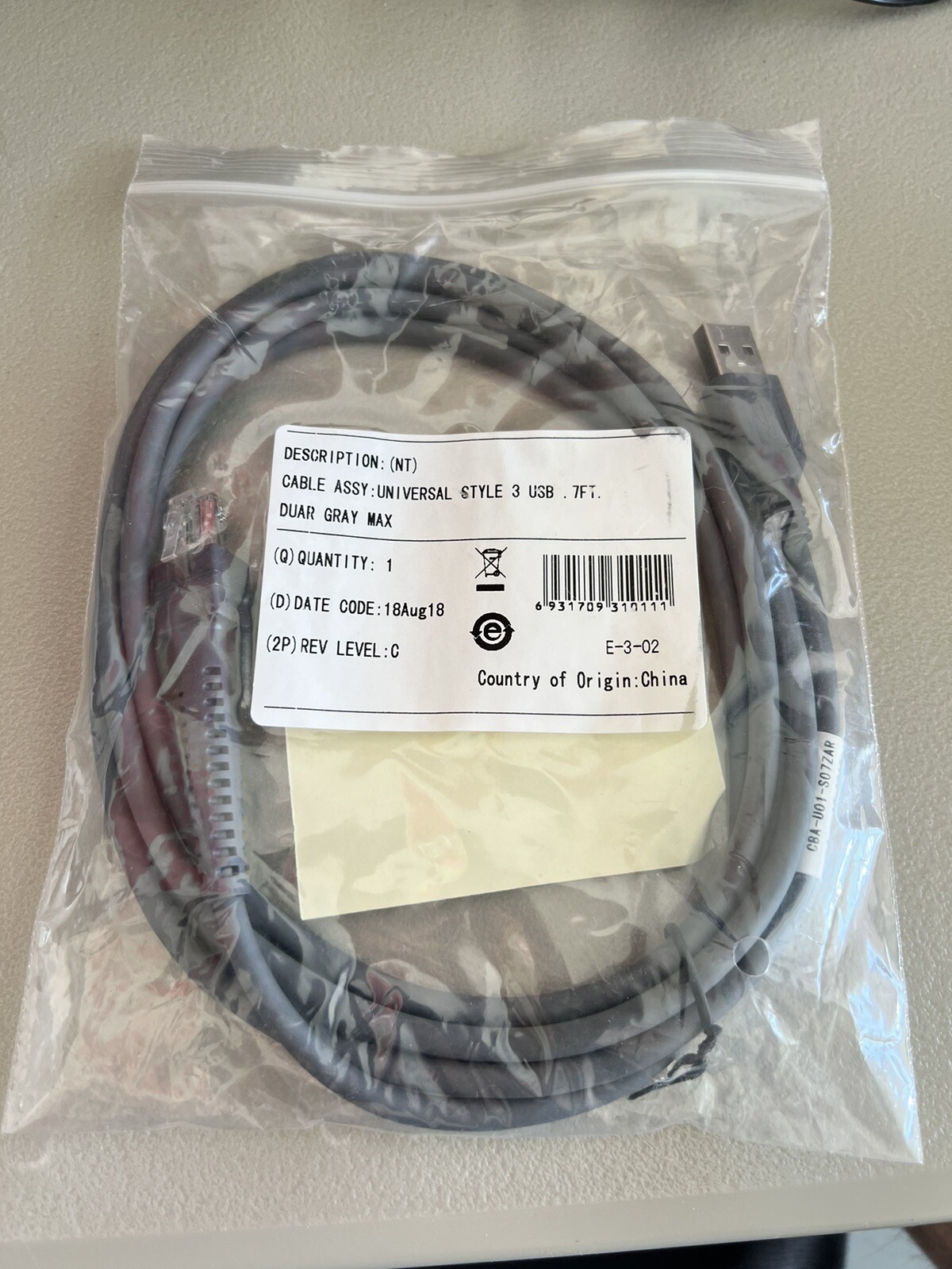 New USB Cable Symbol Barcode Scanner LS2208AP LS4208 LS1203 CBA-U01 ...