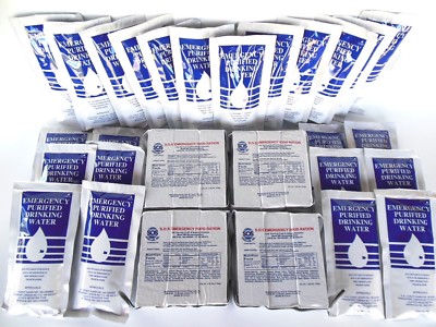 EMERGENCY SURVIVAL FOOD AND WATER RATIONS FOR 4 PERSONS 3 DAY | eBay ...