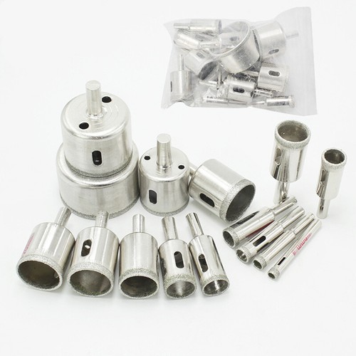 Tile Cutter Diamond Drill Bit Set Kit 6-70mm Hole Saw Ceramic Porcelain ...