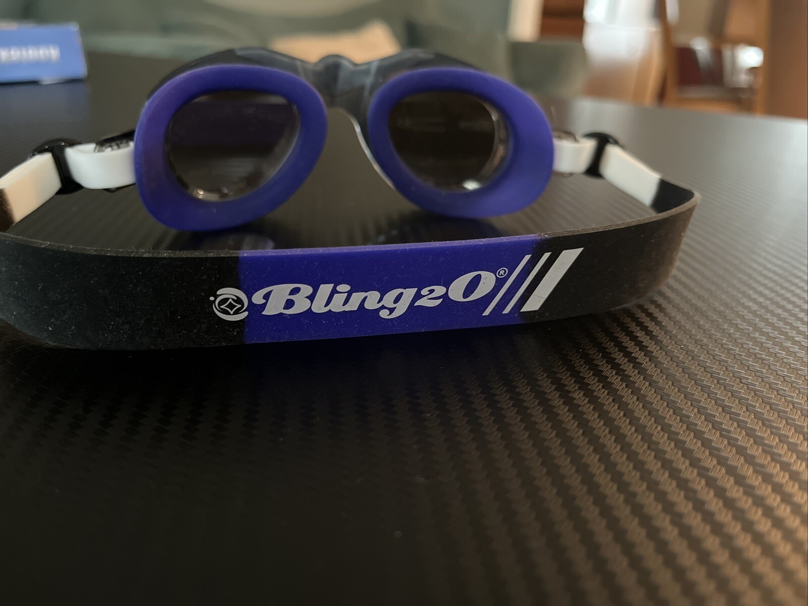 Bling2o Blue and Black Airplane Swim Googles. New, Free Ship | eBay