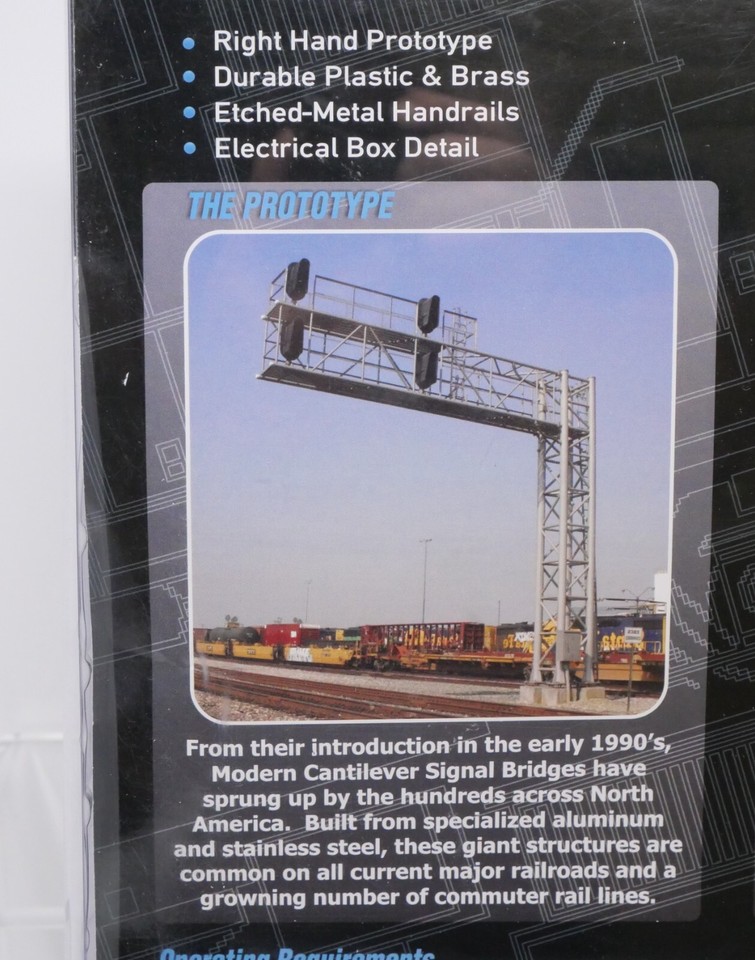 BLMA Models 4031, Modern Cantilever Right Hand Signal Bridge, HO Scale ...