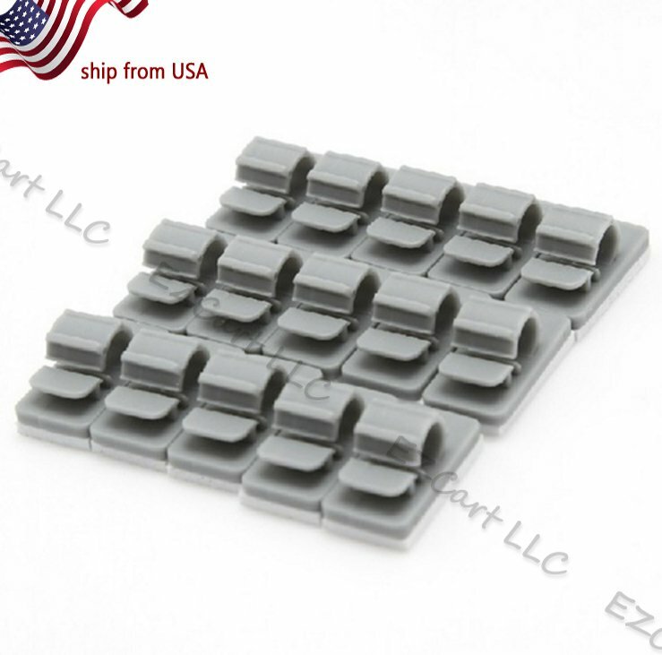 10pcs Wire Cord Cable Drop Cable Drop Clips Organizer Ties Management ...
