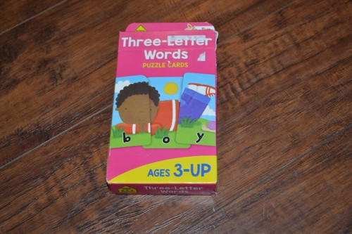 F15- School Zone Three Letter Words Puzzle Cards | eBay