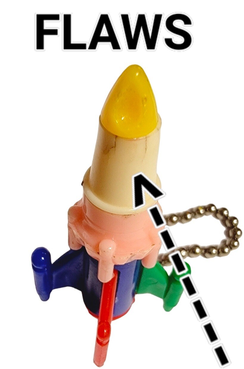 Vintage Space Rocket Puzzle KeyChain 50's Plastic Take Apart Put ...