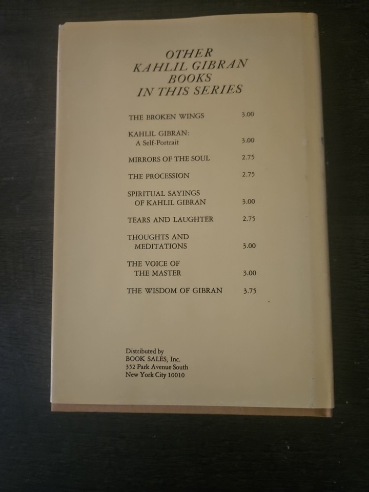 Kahlil Gibran Lot 4 Voice of the Master, Procession, Mirror Of Soul ...