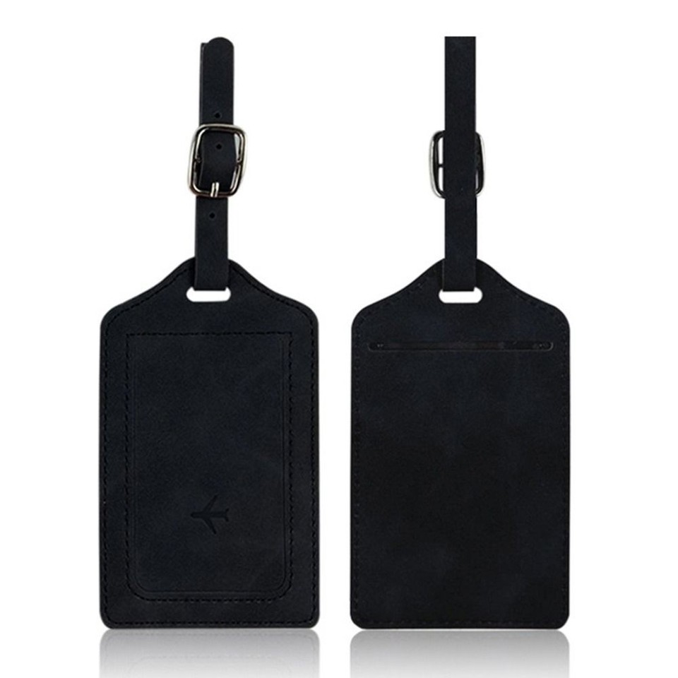 Leather Baggage Label Travel Boarding Tags Men Women Travel Accessories ...