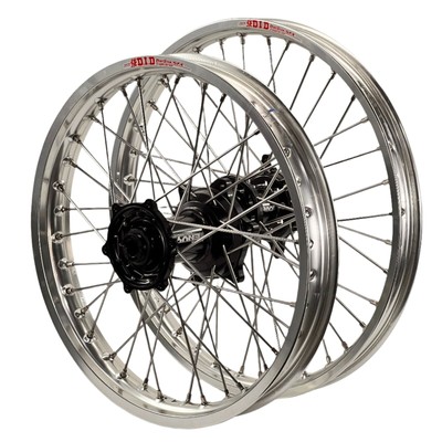Honda CR250R 1989-1994 Envy / DID Wheelset Pair 21/18 Silver Rims Black ...