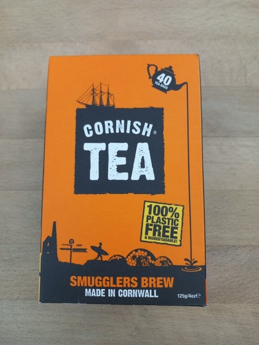 Cornish Tea Smugglers Brew 40 Plastic Free Tea Bags 125g. Cornwall, UK ...