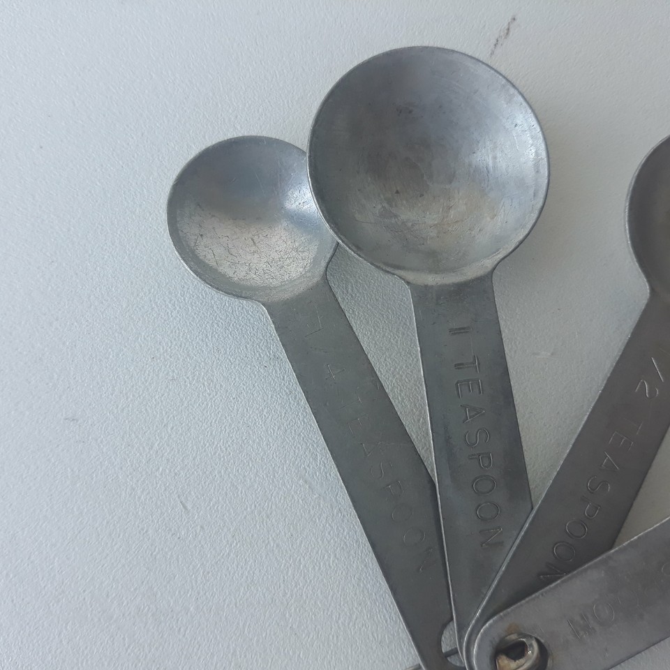 Nested Measuring Spoons 4 Pieces 1-Tbsp 1-Tsp 1/2-Tsp 1/4-Tsp | eBay