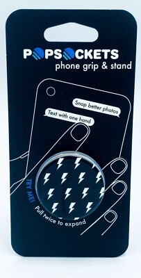 Authentic PopSockets Lightning Bolt Phone Holder Grip PopSocket Pop ...